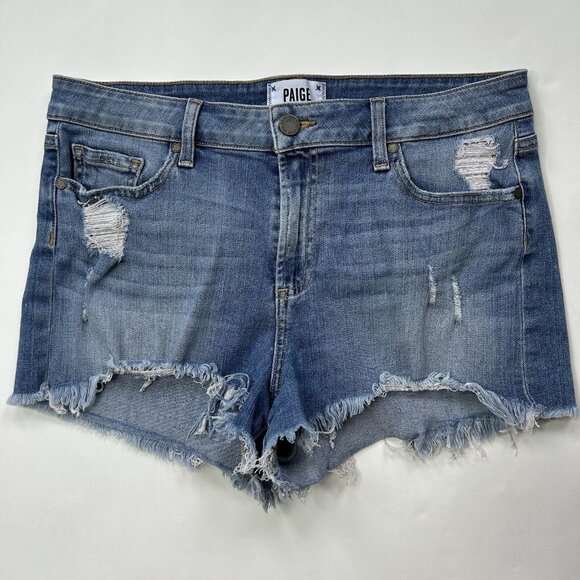 PAIGE | Shorts | Paige Jean Shorts Womens 3 Daryn Distressed Cut Off ...